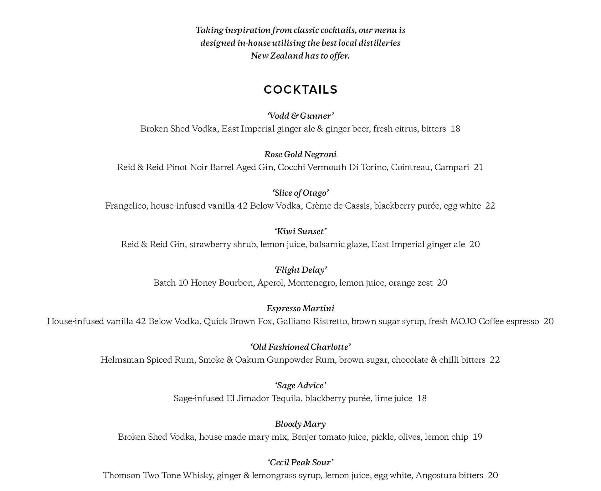 The Lodge Bar | Drink | Rodd & Gunn