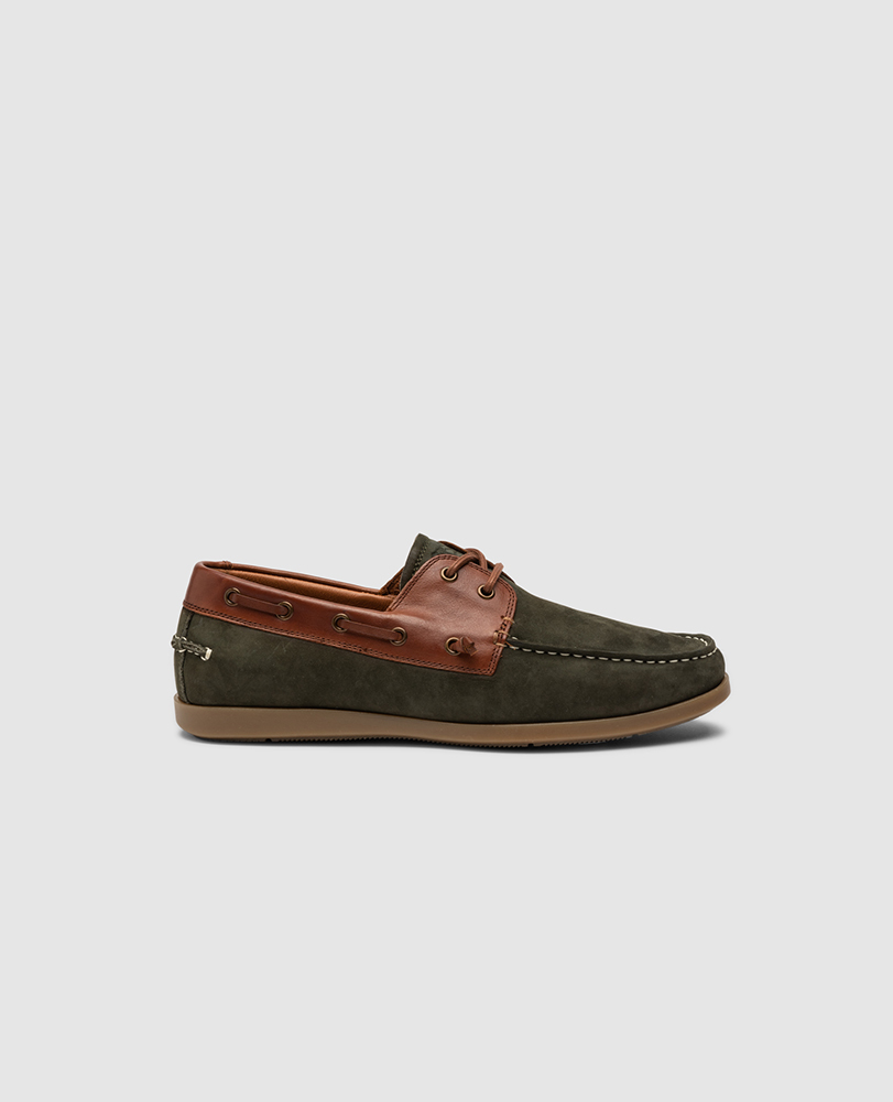 Gordons Bay Boat Shoe | Olive | Rodd & Gunn US