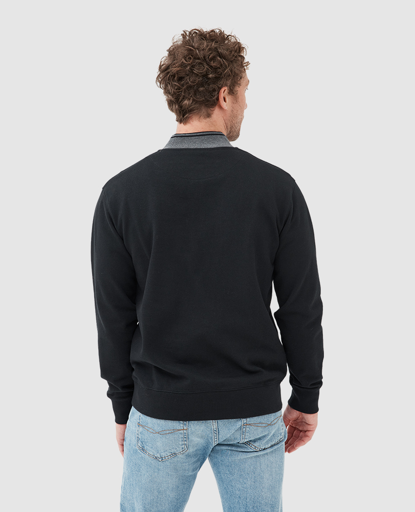 Trafalgar Sweat | Noir | Rodd & Gunn NZ