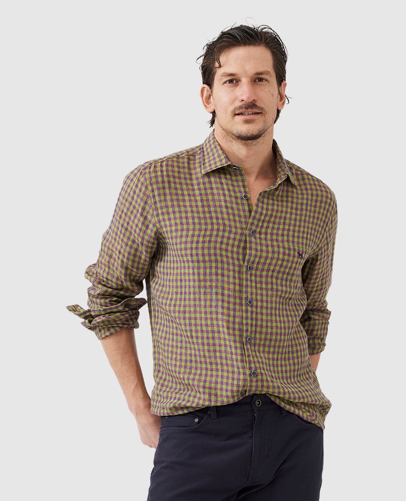 White Pine Shirt | Grass | Rodd & Gunn UK