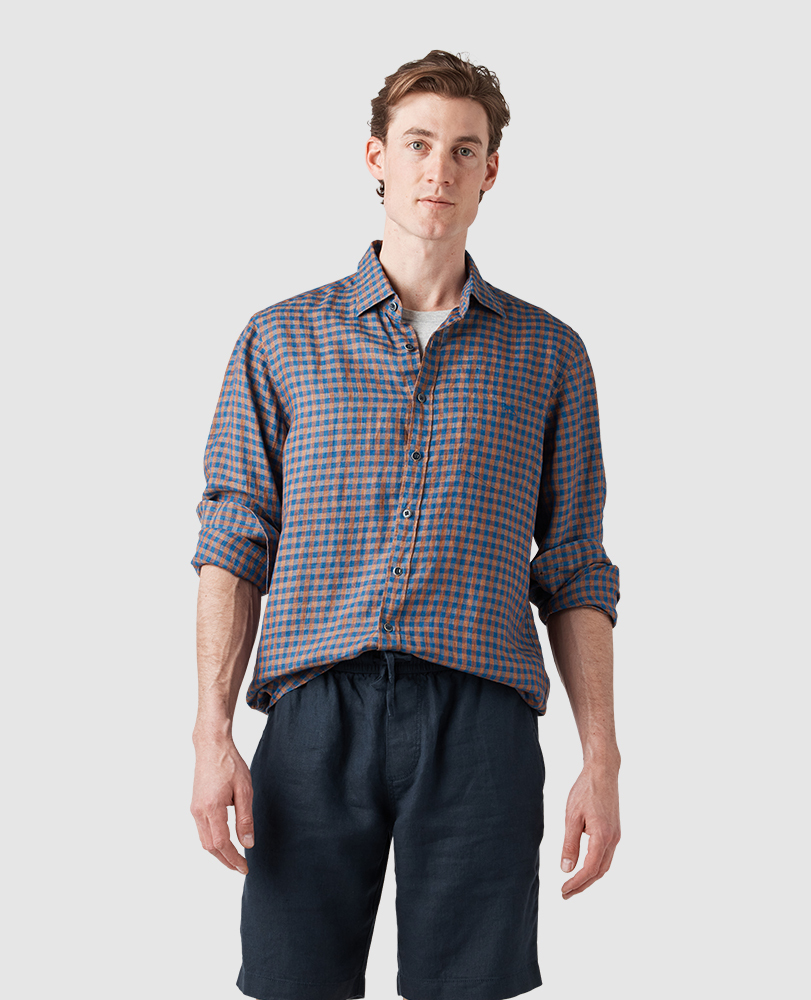 White Pine Avenue Shirt in Rust | Rodd & Gunn US